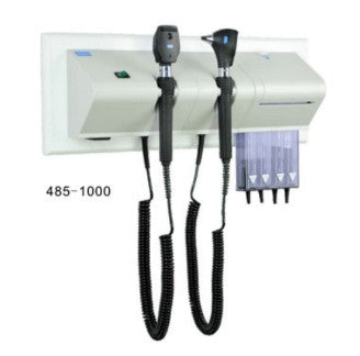 Wall Mounted Diagnostic Set With Otoscope, Ophthalmoscope and Ear ...