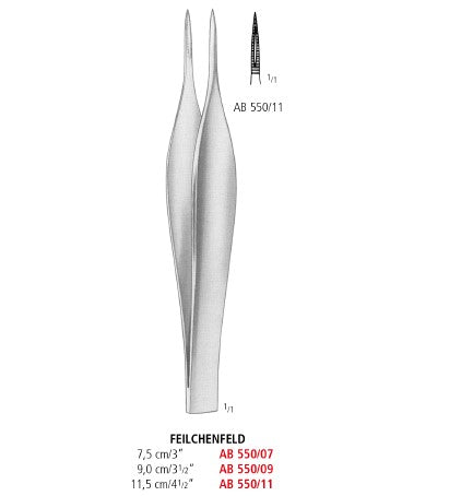 Feilchenfeld Splinter Forceps From 0.0 @Josec Supplies