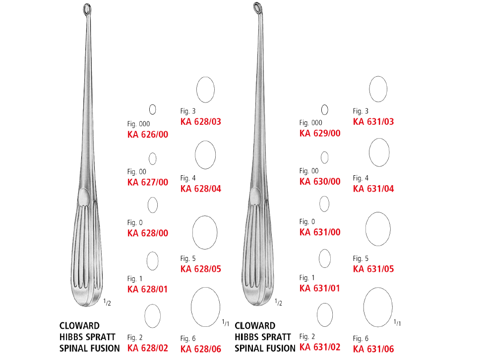 Hibbs Spratt Spinal Fusion Curette From 0.0 @Josec Supplies