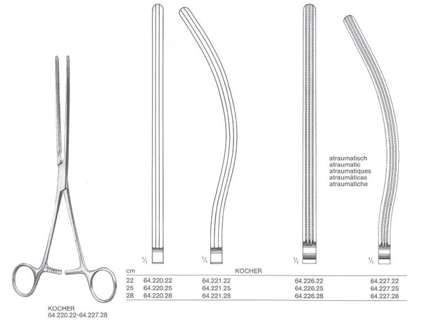 Kocher Intestinal Forceps From 0.0 @Josec Supplies