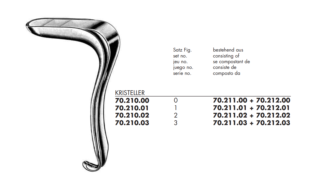 Kristeller Vaginal Speculum and Retractor From 0.0 @Josec Supplies