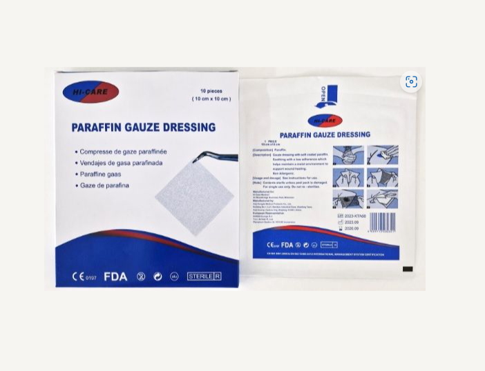 Paraffin Gauze Dressing(10's) From 407.1 @Josec Supplies