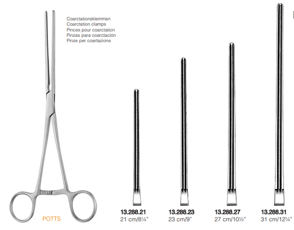 Potts Coarctation Forceps From 0.0 @Josec Supplies